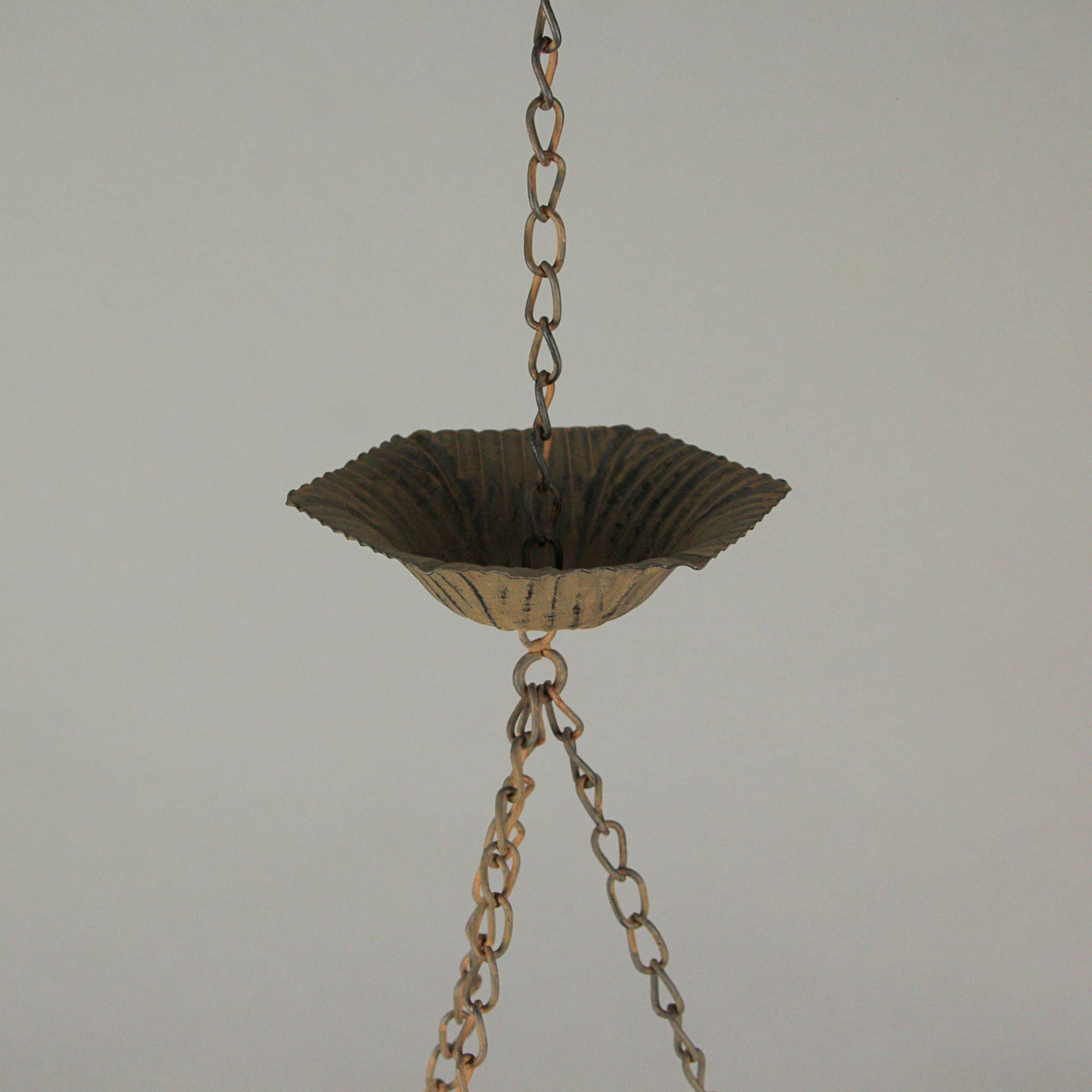 53 Inch Metal Flower Rain Chain Bell Decorative Downspout Garden Decor ...